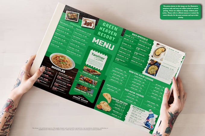 Design modern and eye catching restaurant menus by Archanduarah | Fiverr