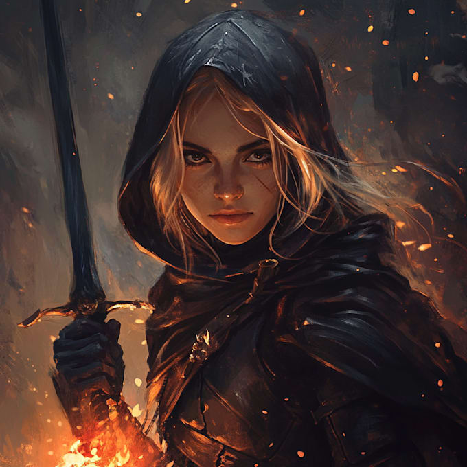 Dnd character art and dnd character art by Darryckson | Fiverr