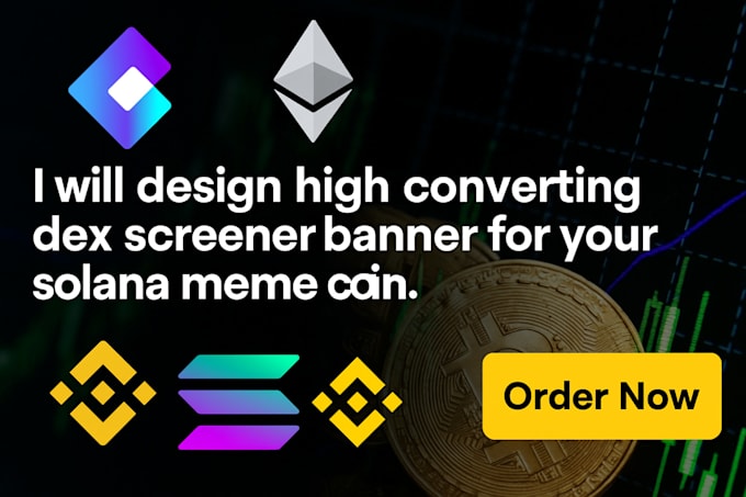 Design high converting dex screener banner for your solana meme coin by ...