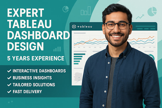 Design interactive tableau dashboards for data analysis and reports by Ali_rhman | Fiverr