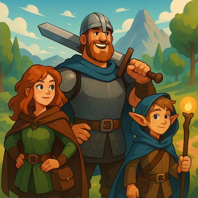 Create custom digital art illustration or character design by Andreea_delyaa | Fiverr