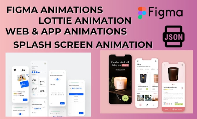 Do lootie splash screen animation, figma animations, website ui ...