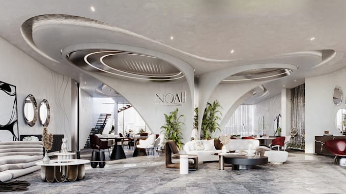 Design and render showroom 3d retail store, office, beauty salon, 3d ...