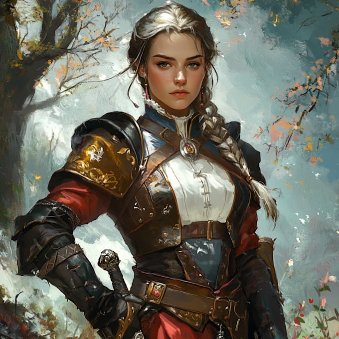 Design a dnd character art and dnd character art by Amynudove | Fiverr