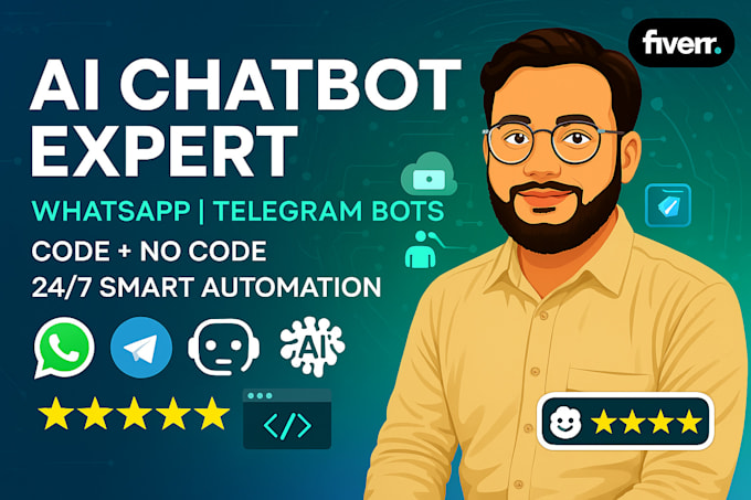 Create ai whatsapp and telegram bots using code, chatrace,manychat or ...