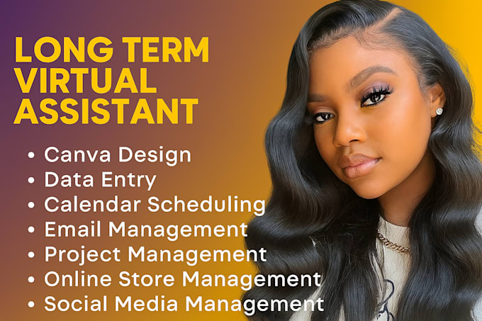 Long term virtual assistant executive assistant email calendar ...