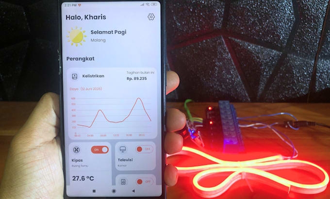 Develop android iot applications realtime esp8266 esp32 by Akidev32 | Fiverr