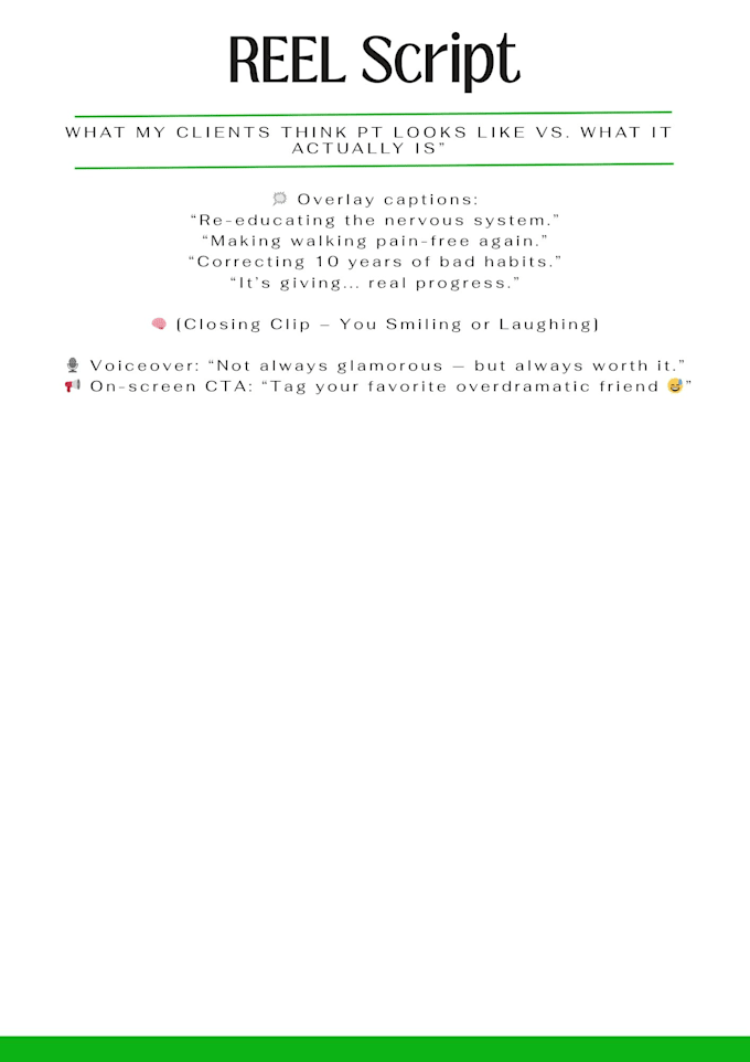 Create an engaging ugc script for tiktok and reels by Jessicamlong | Fiverr