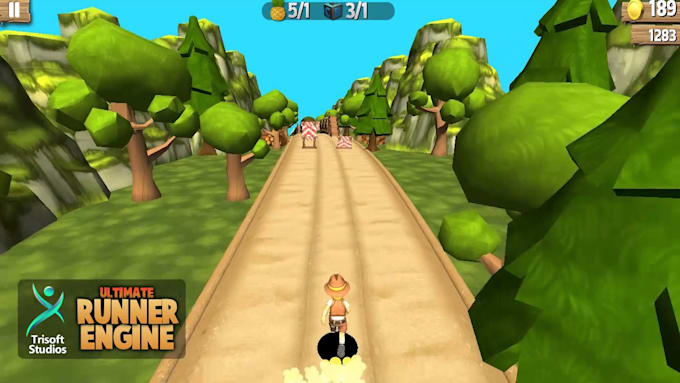 Develop 3d endless runner game, 3d multiplayer runner game for you in unity by Stevenglendye ...