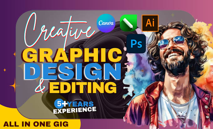Design logo, flyer, mock up, image editing, and other graphic designs ...
