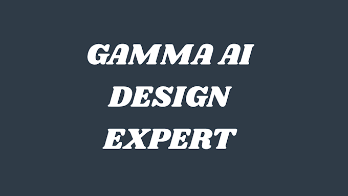 Create stunning ai presentations using gamma ai or powerpoint with pitch deck by Nova_joe1 | Fiverr
