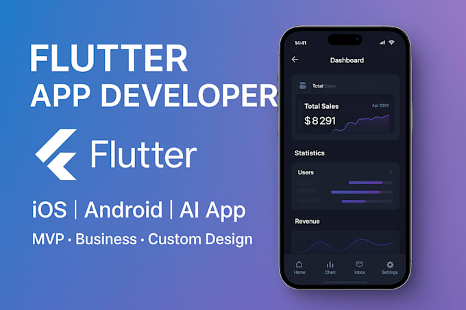 Create app using flutter building mobile app development ios app development by Sammy_2290 | Fiverr
