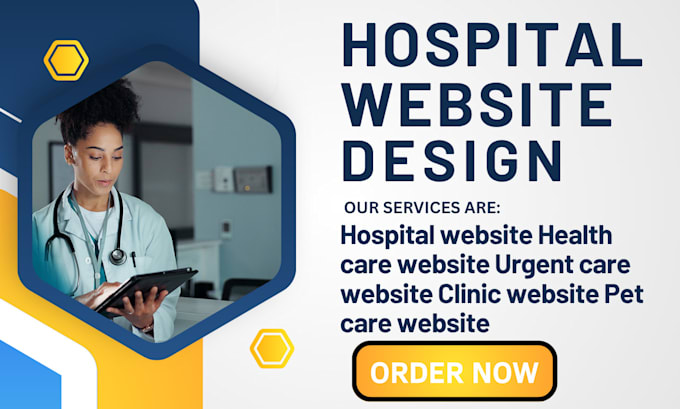 Design a professional hospital website healthcare website urgent care ...