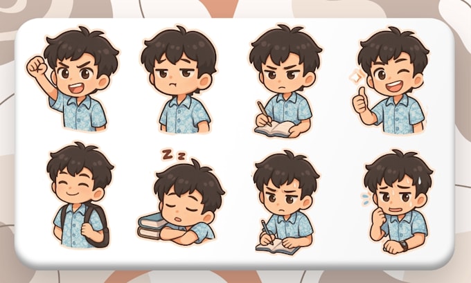 Create custom chibi sticker packs from your picture by Raffazamzami ...