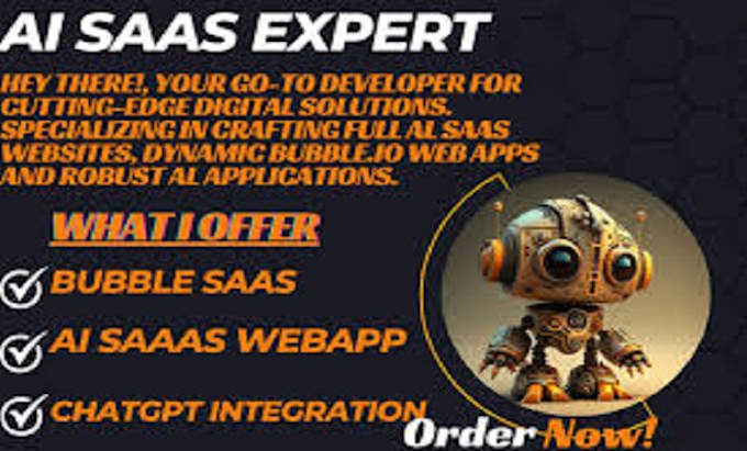 Build ai website, ai mobile app, ai saas website, ai chat app, ai software by Zara_dazabel | Fiverr