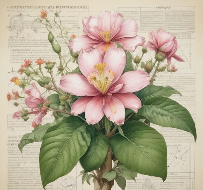 Design a realistic botanical drawing by Grahuyen | Fiverr