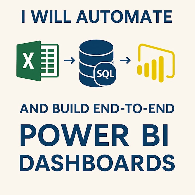 Automate excel to sql and build end to end power bi dashboards by Datawithharsh | Fiverr