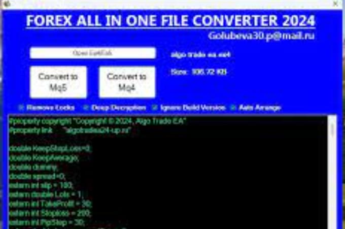 Decompile ea, recompile, decompile, forex ea, crack ea, and indict source cod by Whiskey8 | Fiverr