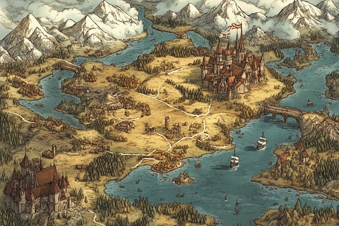 Design high quality fantasy and historical maps by Ronincarter | Fiverr