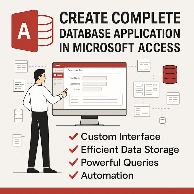 Build a complete microsoft access database application with forms, reports by Lafayettelabadi ...