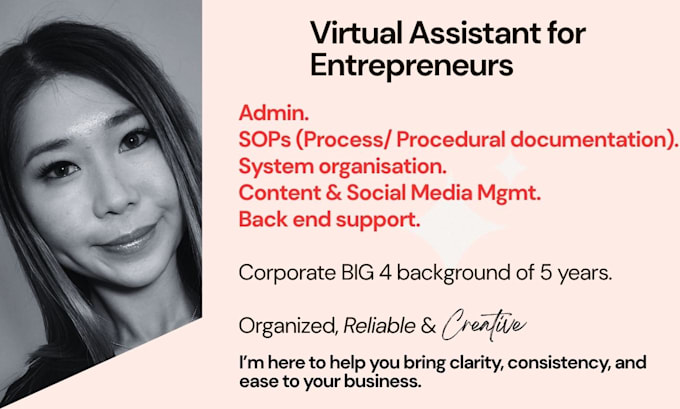 Organize your business backend with systems, sops, and admin support by Joolianayin | Fiverr