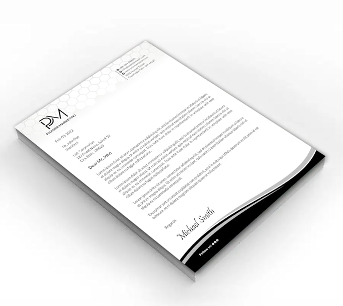 Create custom company letterhead in word and editable format by Ahosan_momin | Fiverr