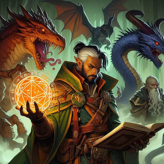 Design dnd character art and dnd character art by Sanevoror | Fiverr