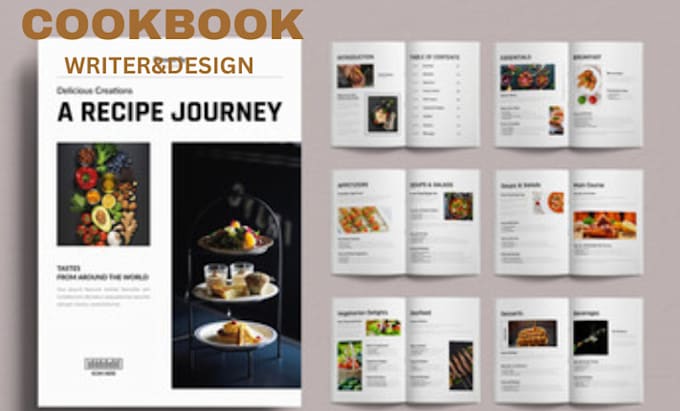 Design beautiful cookbook cover and recipe book cover design by Mia ...