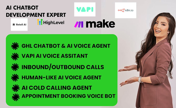 Retell ai vapi ai calling agent gohighlevel chatbot ivr system ghl automation by Sophia_kings1 ...