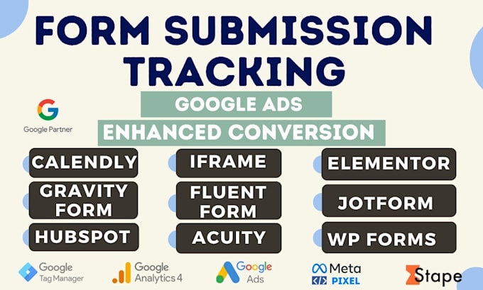 Track gravity,iframe,ajax,calendly,hubspot form submission google ads ...