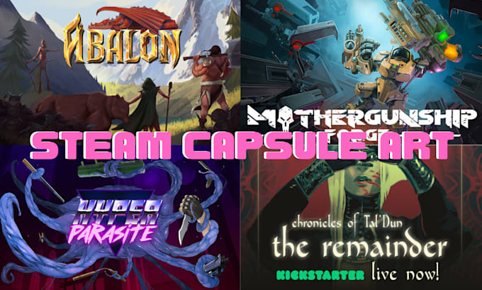 Design steam capsule art, game ui, banners, and concept art by ...
