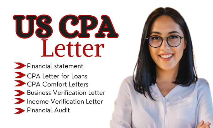 Do cpa letter, self employed letter, income verification letter for ...