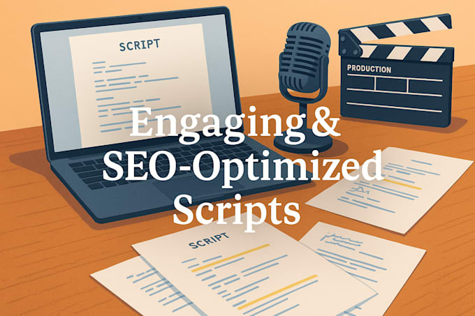 Do script writing, commercial script writing, seo script writing, video ...