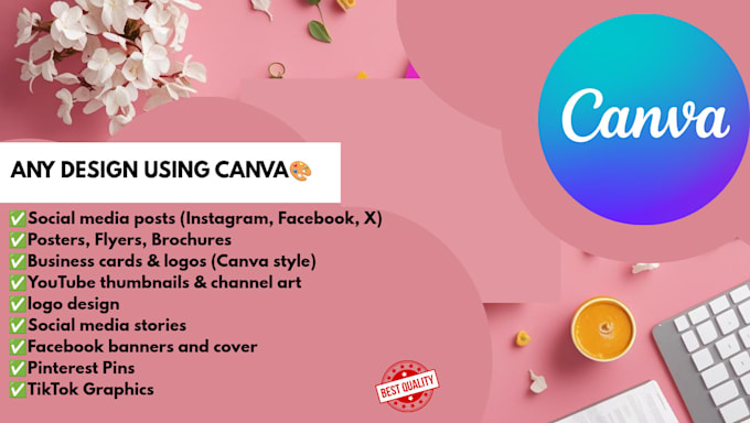 Design anything or any template or project in canva by Meherin_momo09 ...