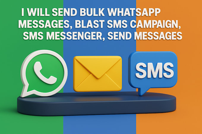 Send bulk whatsapp messages, blast sms campaign, sms messager, send messages by Lucasoxo | Fiverr