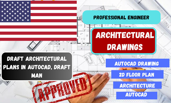 Draft architectural plans in autocad, draftsman by Henrydumberk | Fiverr