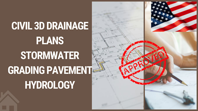 Civil 3d drainage plans stormwater grading pavement hydrology by Engnr ...