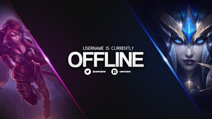 Design a twitch offline and afk screen by Callumjparker | Fiverr