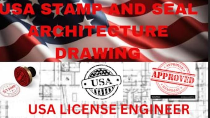 Draw and stamp architectural and engineering drawings for city permit ...