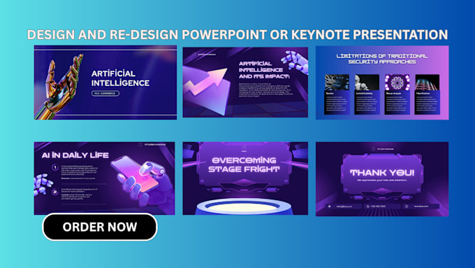 Redesign powerpoint keynote presentation with interactive visual and ...