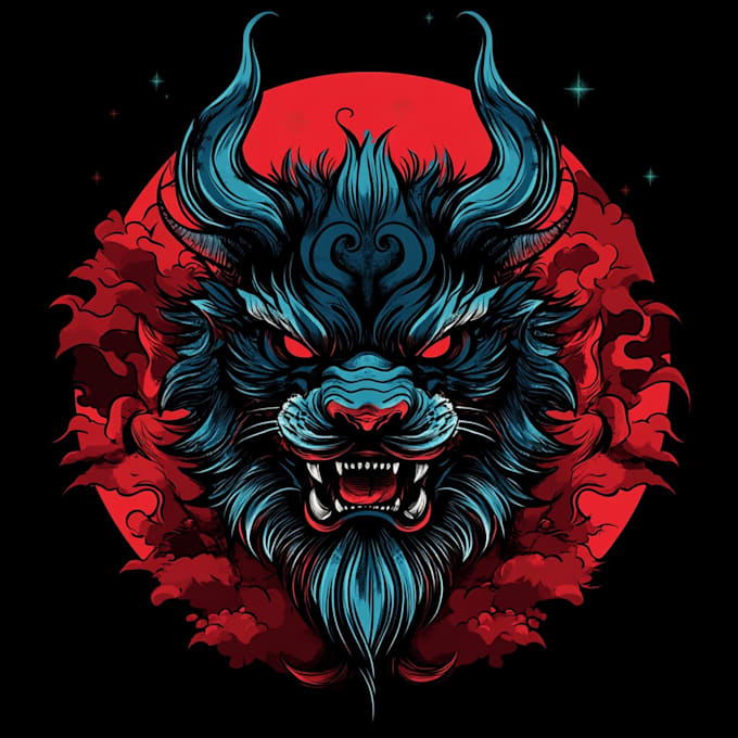 Design mythical beasts, monsters, fantasy logo or by Dragofsir | Fiverr