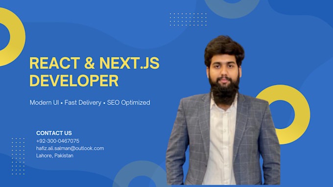 Develop modern web applications using react and next js by Ali_salman04 | Fiverr