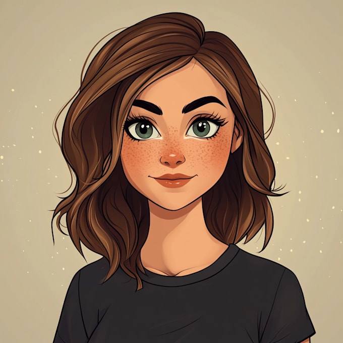 Create simple cartoon portrait by Elaerenoraen | Fiverr