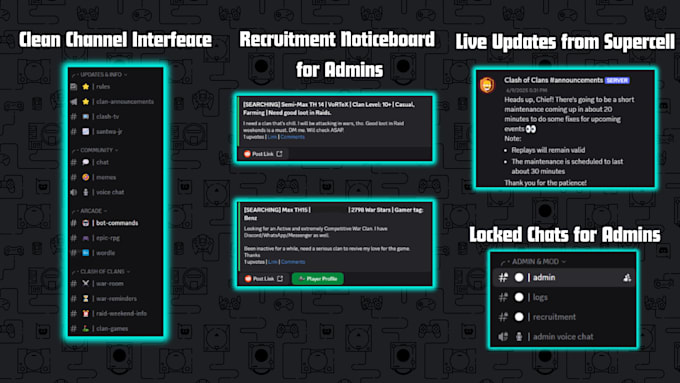 Build a custom clash of clans discord server for clan management by ...
