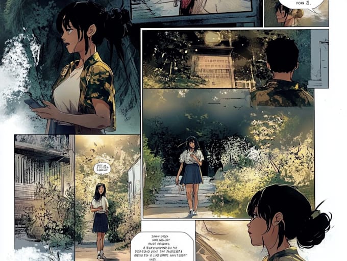 Draw realistic cover motion comic book illustration by Criophnugea | Fiverr