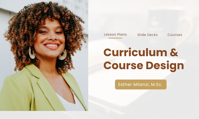 Design tailored learning modules and curriculum by Esthermilanz05 | Fiverr