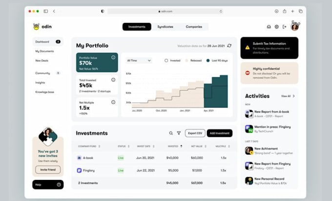 Design custom saas mobile web app design, crm, ui ux dashboard design ...