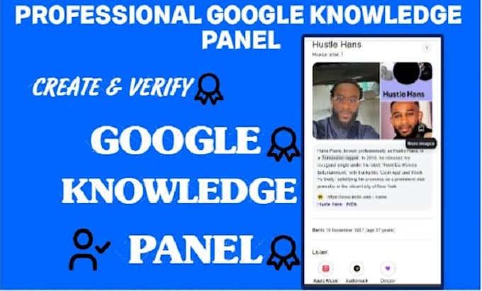 Create a verified google knowledge panel,knowledge panel for personal or company by James_donlad ...