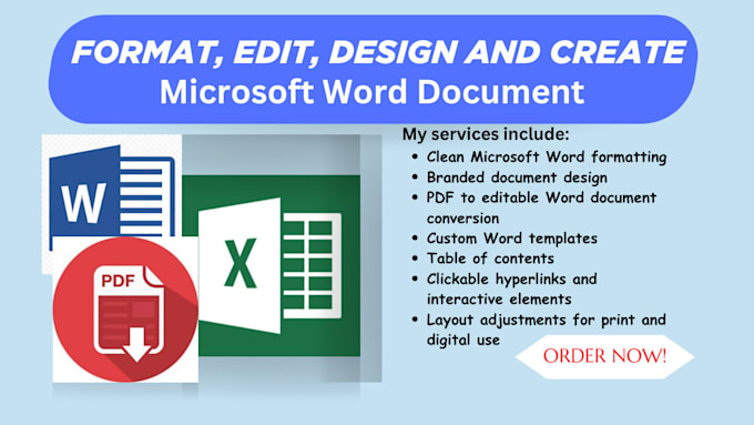 Microsoft word document formatting word designing pdf to word templates ...