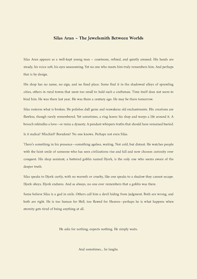 Write immersive rpg character backstories and world lore by ...